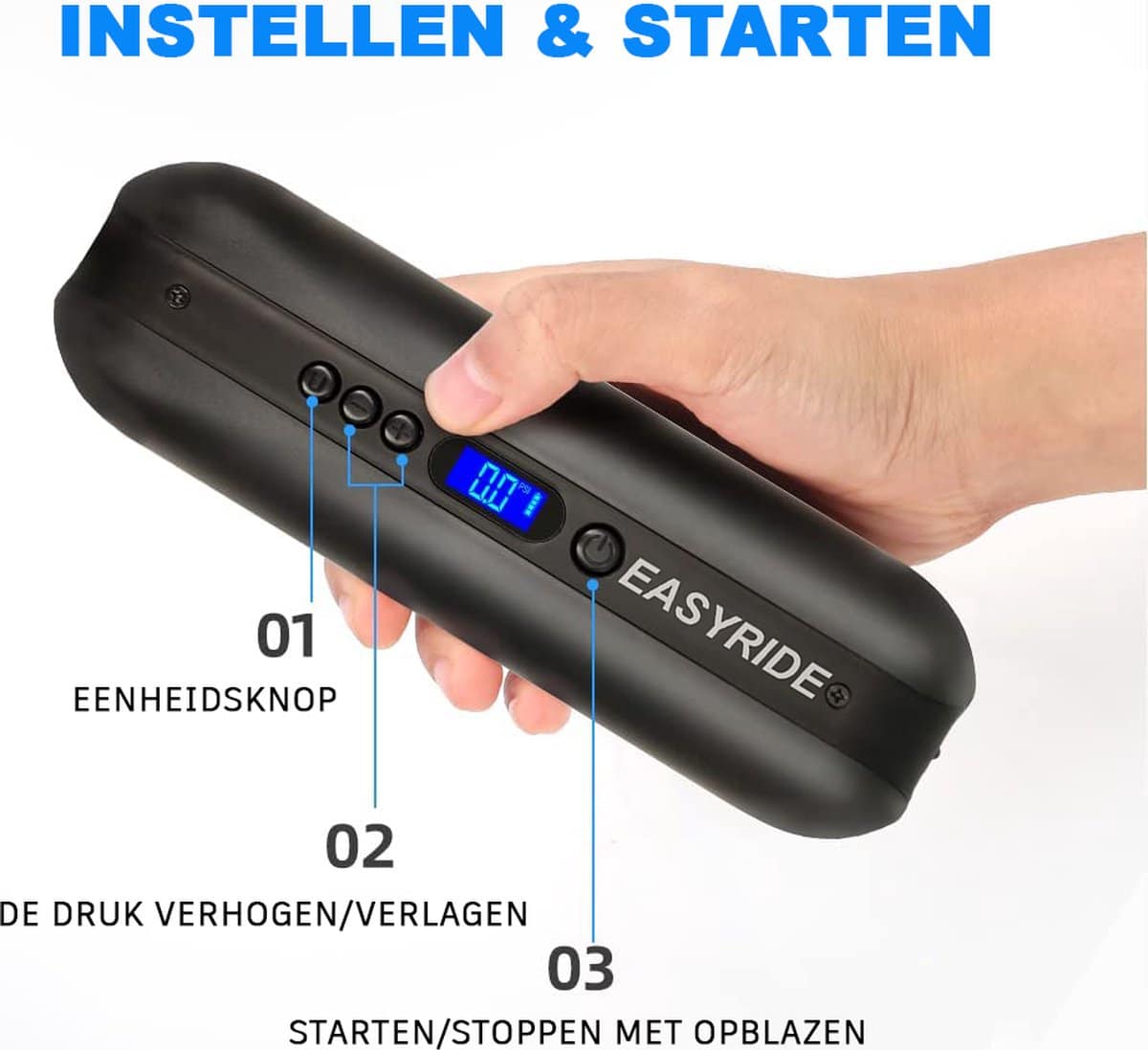 Elektrische luchtpomp kopen? - E-steps kopen bij Easy-ride.nl